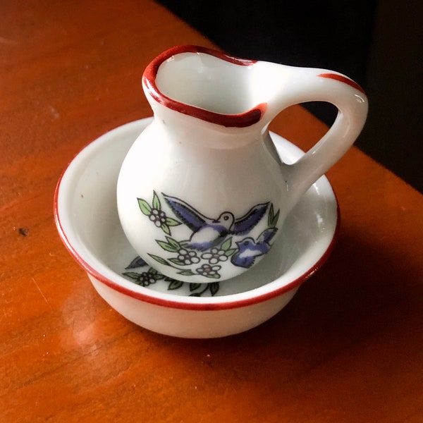 Pitcher and Bowl Set - Etsy