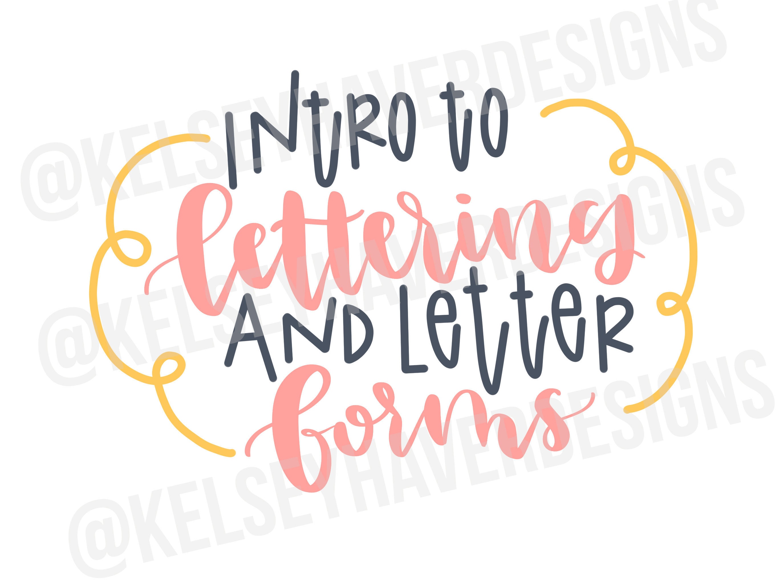 Intro to Lettering & Letter Forms Workbook Digital Download - Etsy