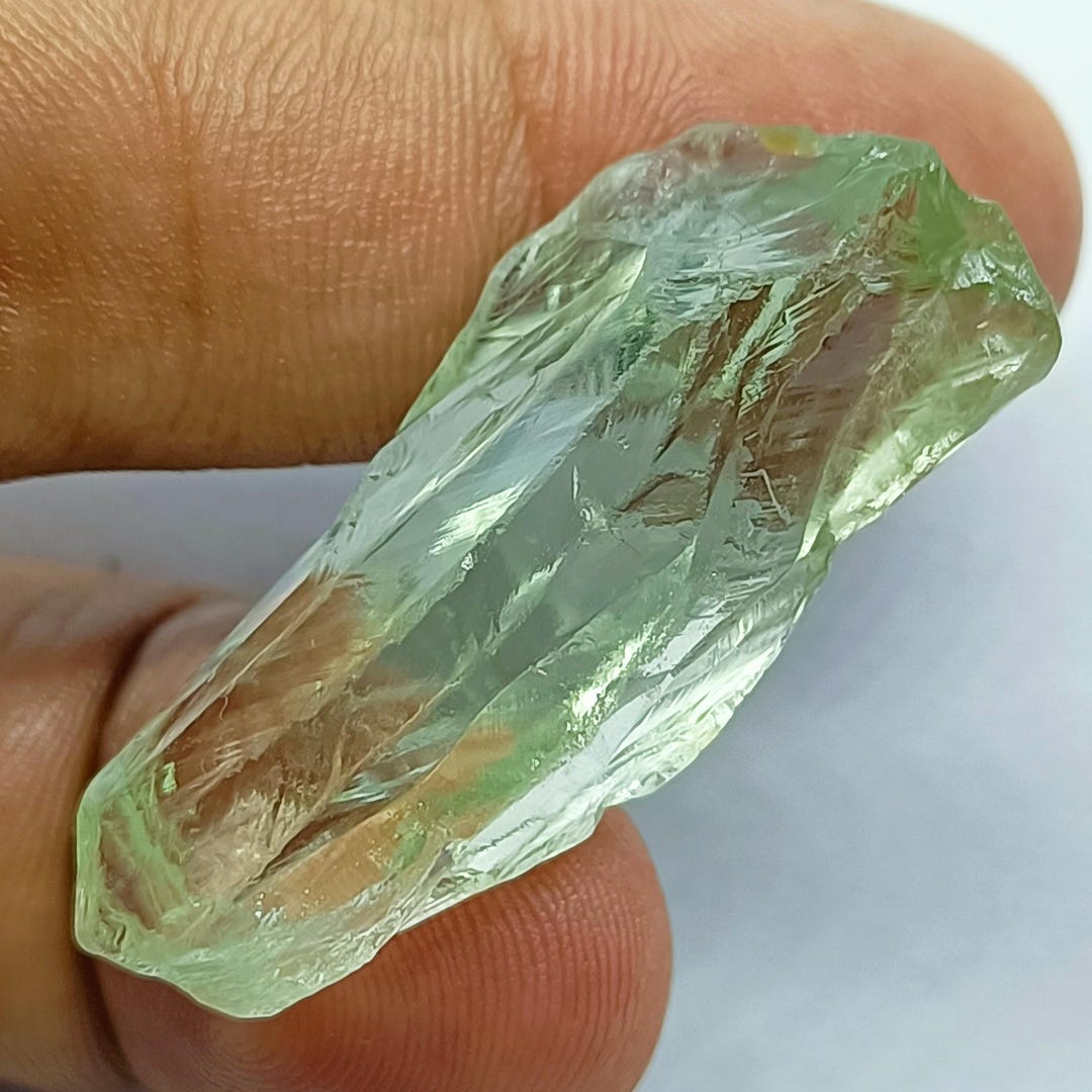 Natural Green Amethyst Crystal Rough Rocks Healing Natural Green ...
