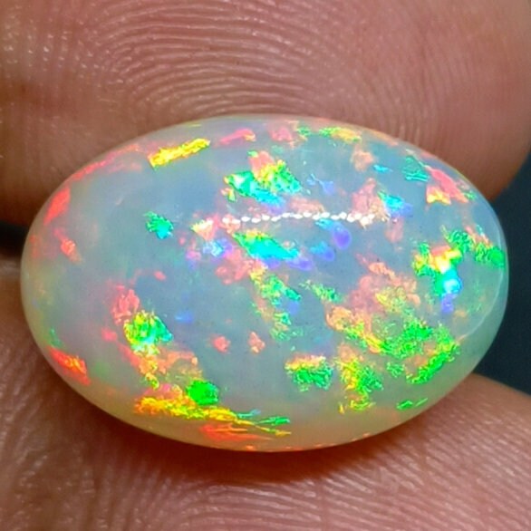 Ethiopian Opal Multi Fire, Oval Cabochon,aaa+++high Quality Opal,unique ...