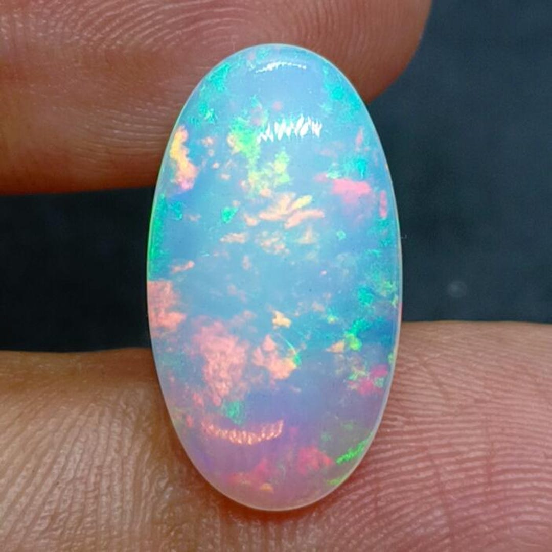 Ethiopian Opal Multi Fire ,opal Oval Cabochon, Aaa++high Quality Opal, Unique Piece Ethopian ...