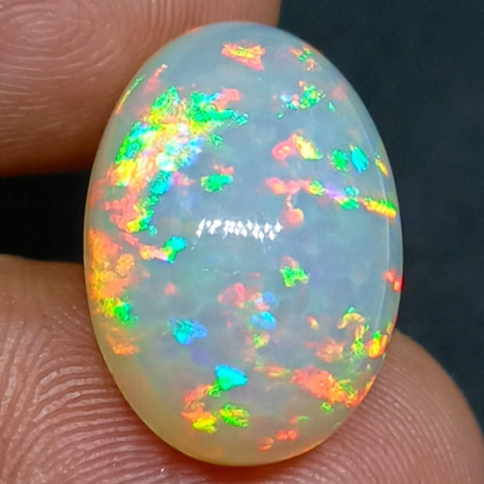 Ethiopian Opal Multi Fire, Oval Cabochon,aaa+++high Quality Opal,unique ...