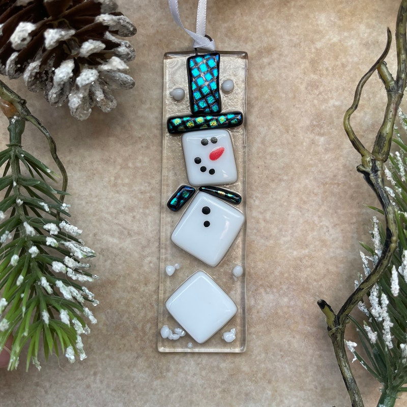 Snowman Glass - Etsy