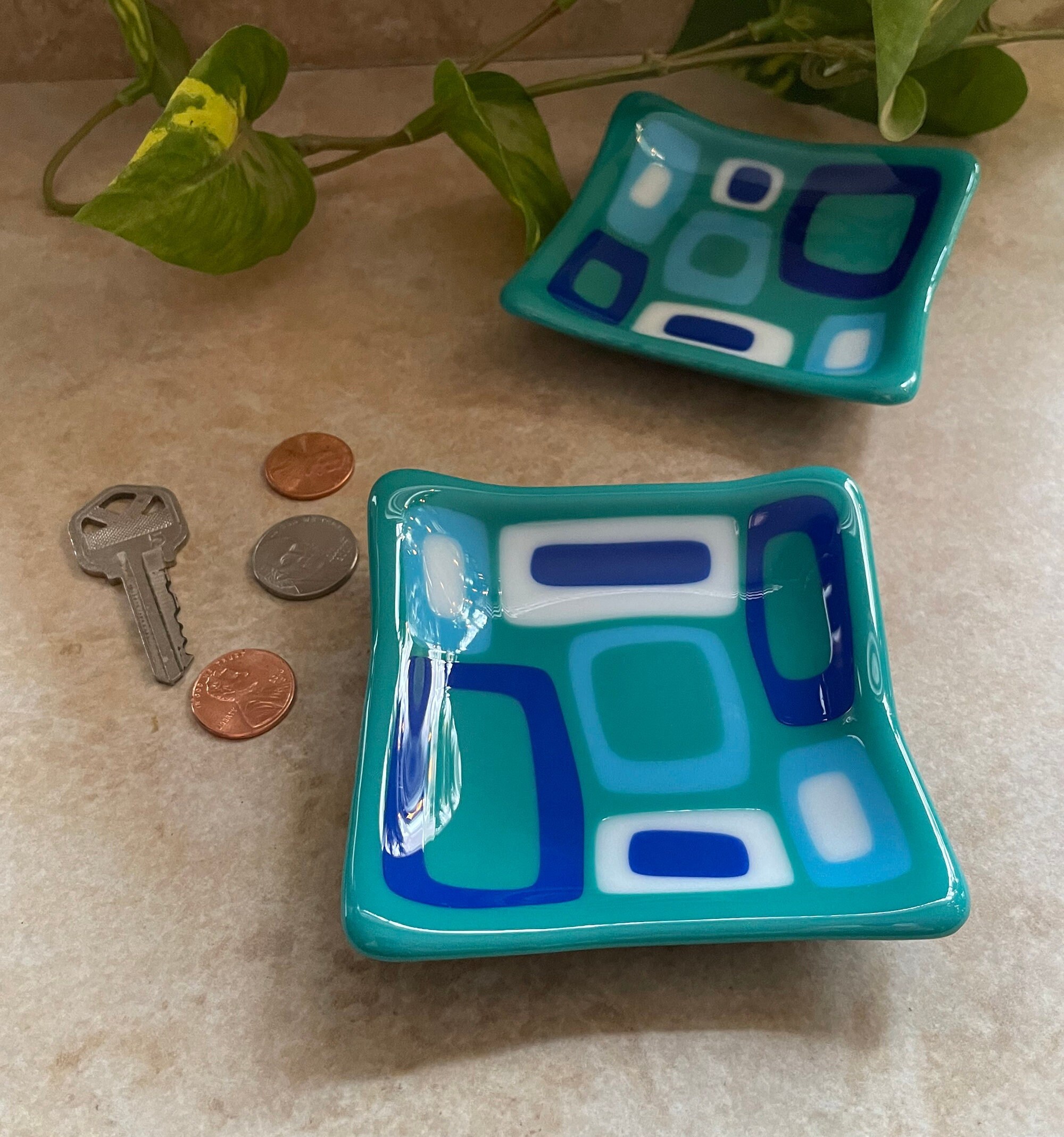 Fused Glass Ring Bowl - Etsy