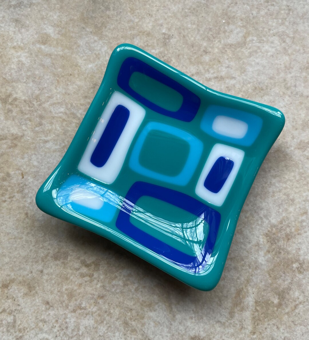 Fused Glass Ring Bowl - Etsy