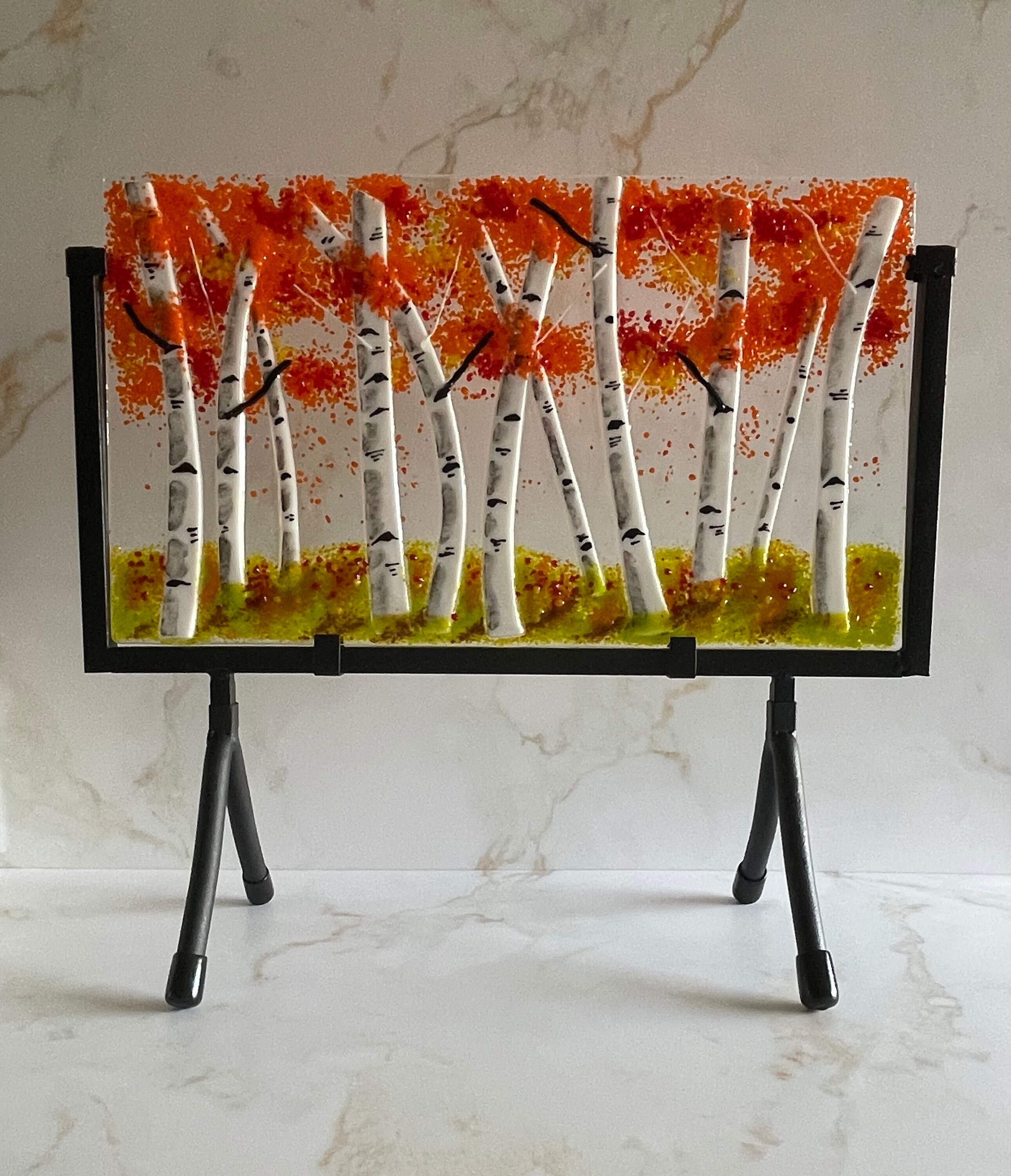 Fused Glass Birth Tree, Fine Art, Glass Art, Glass Sculpture - Etsy