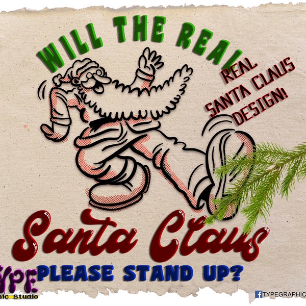 Stand up Santa - Etsy