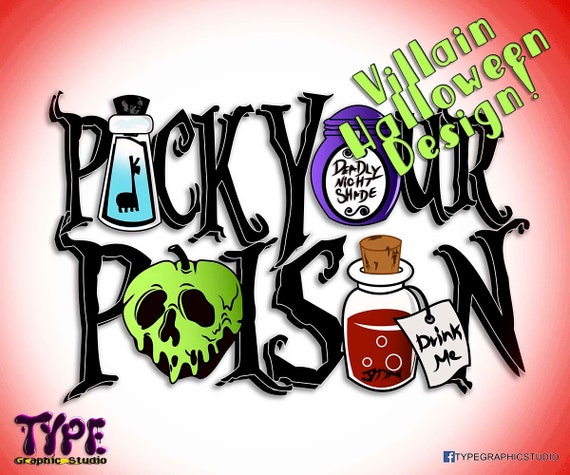 Paper Sticker Disney Villains Pick your Poison Stickers, Labels & Tags ...