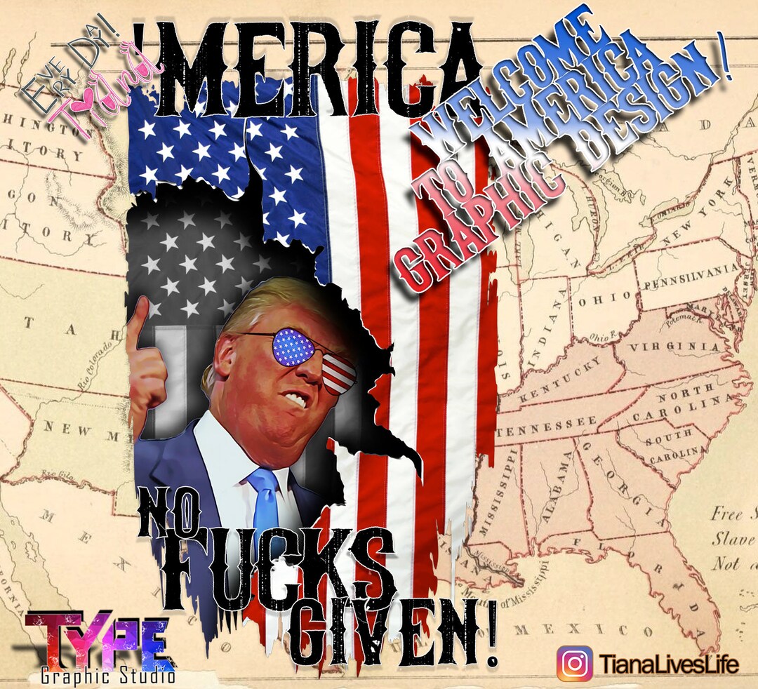 Maga Trump Merica Grunge Design- Transfer -digital Image Png Instant ...