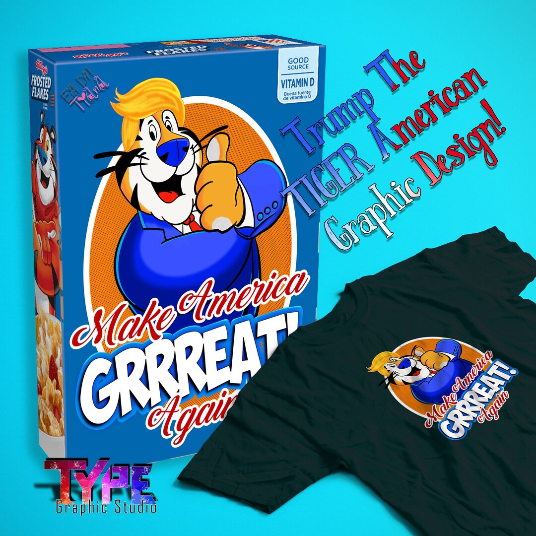 Maga Trump Tiger Merica Design- Transfer -digital Image Png Instant ...