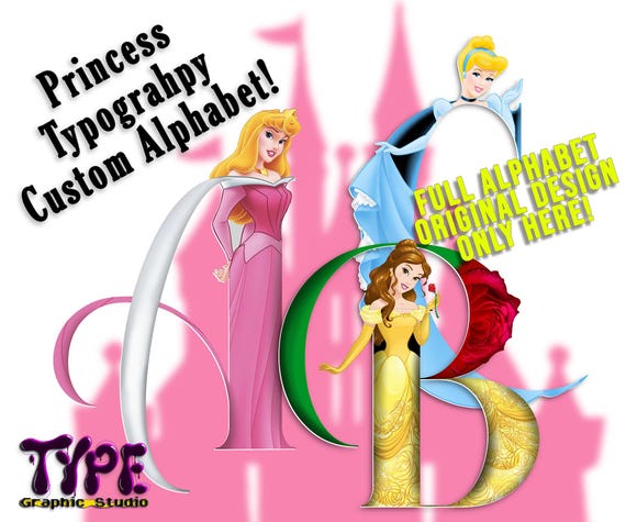 Disney Princess Alphabet Poster