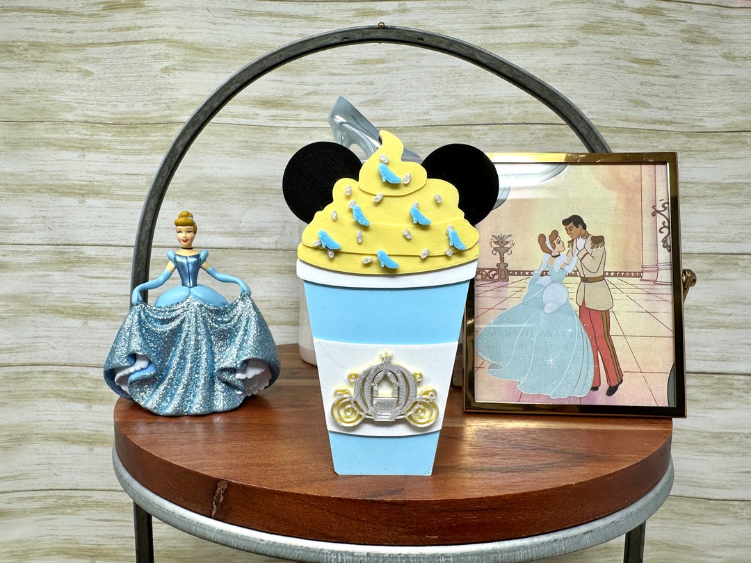 Cinderella Latte Trinket: 3D Printed Princess Tiered Tray Decor - Etsy