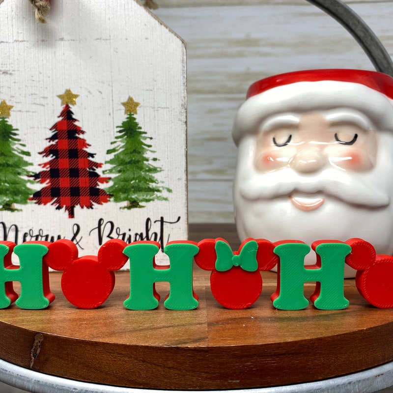 Santa Tiered Tray Decor - Etsy