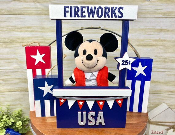 4th of July Fireworks Stand 3D Printed perfect for Disney - Etsy
