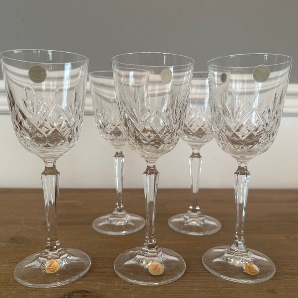 German Crystal Wine Glasses - Etsy