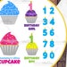 Birthday Cupcake SVG File PACK for Girls Boys Silhouette Cameo Cricut ...
