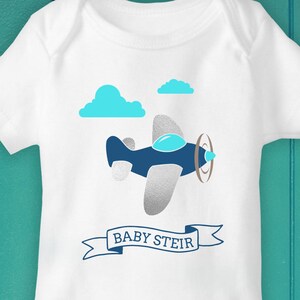 Baby Airplane SVG Boys Baby Silhouette Cameo Cricut Cut Files Dxf Eps ...