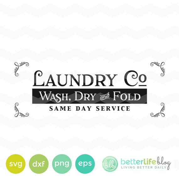 Laundry SVG File Laundry Co SVG Sign Wash Dry Fold Dxf - Etsy