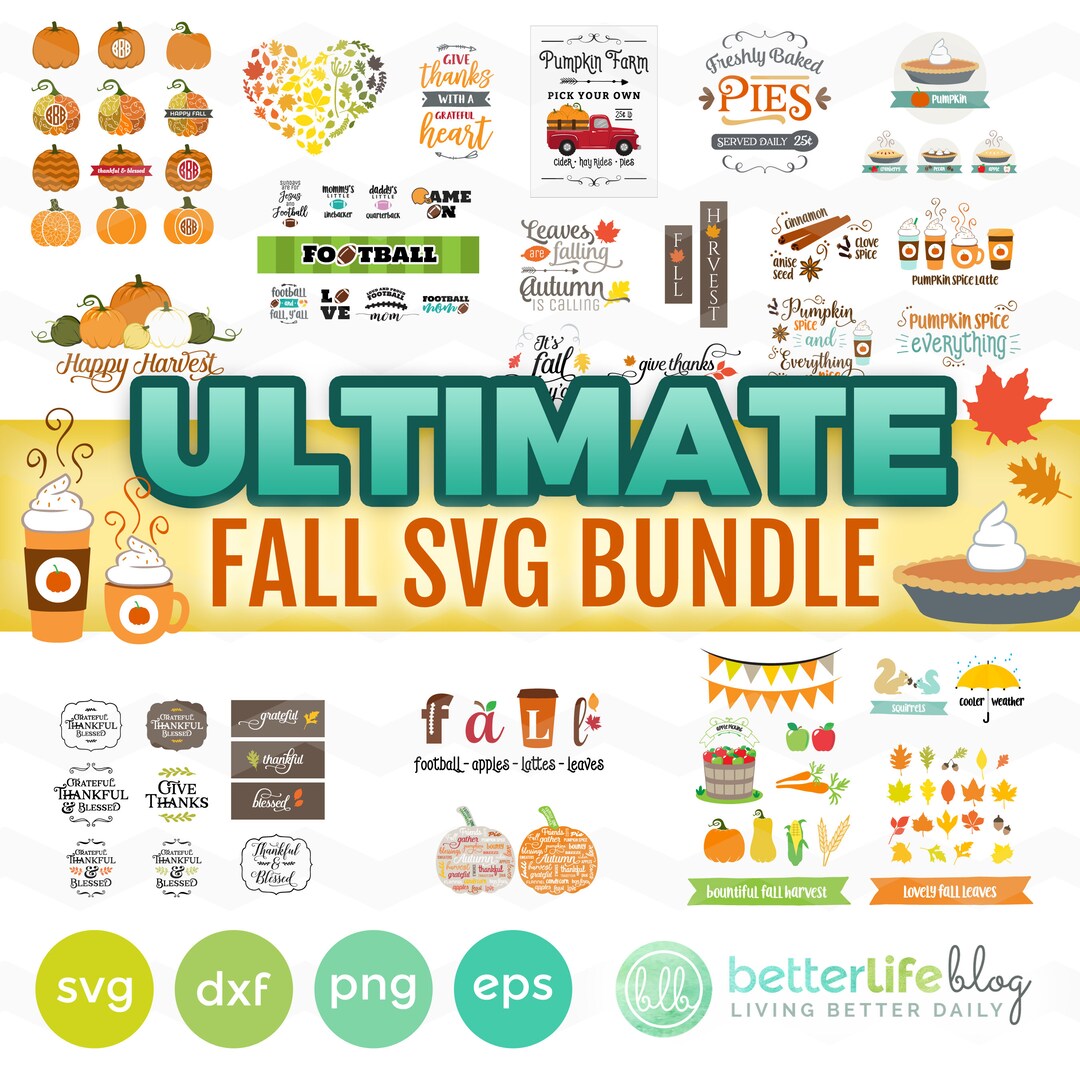 Fall SVG Bundle: Fall SVG Files, Autumn Svg Bundle, It's Fall Y'all Svg ...