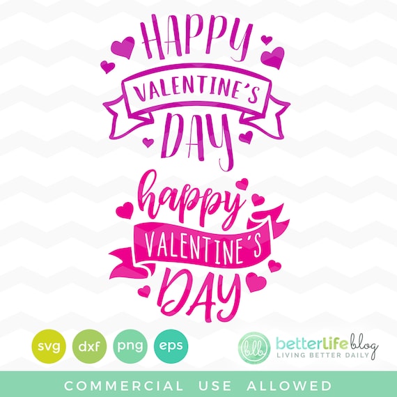 Happy Valentine's Day SVG File: Valentine SVG DXF | Etsy