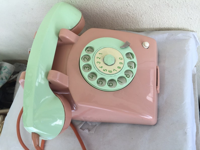 Vintage rotary dial telephone Standard phone P.T.T | Etsy