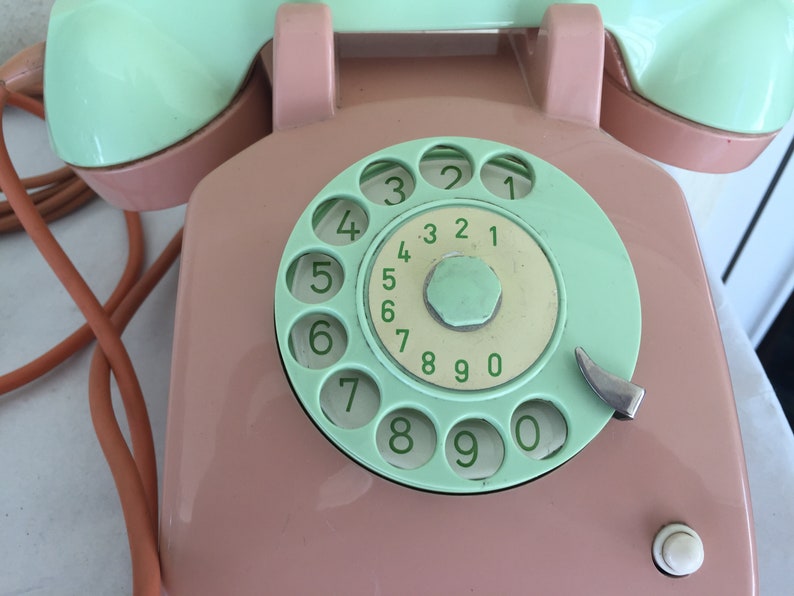 Vintage rotary dial telephone Standard phone P.T.T | Etsy