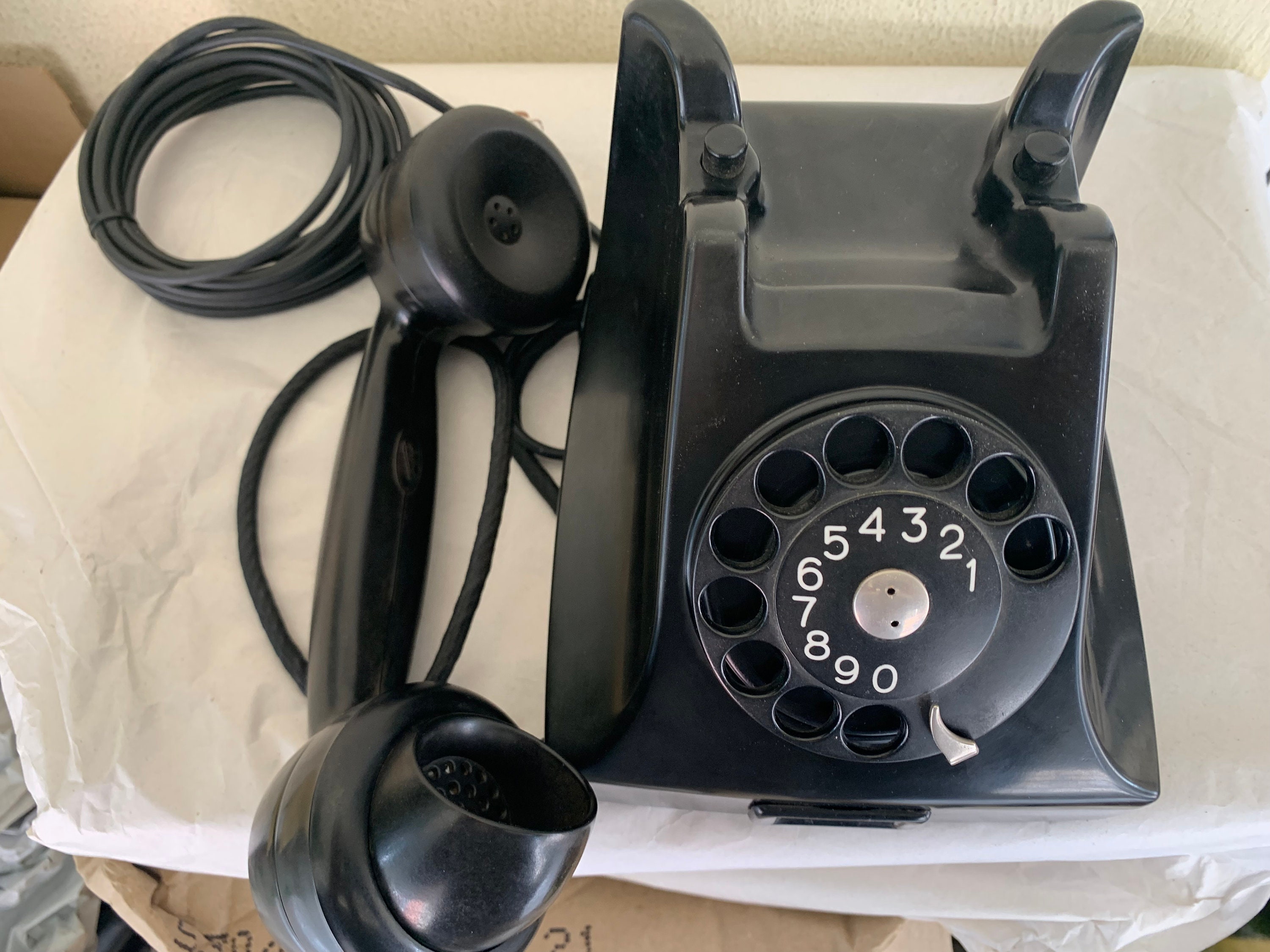 Antique Telephone ERICSSON Black Bakelitesweden - Etsy