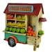 Fairy Garden 10" LED Fresh Fruit Cart Stand, Miniature Farmer's Market ...