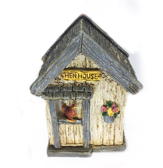 Miniature Farmer's Hen House Chicken Coop Farm Theme Hen - Etsy