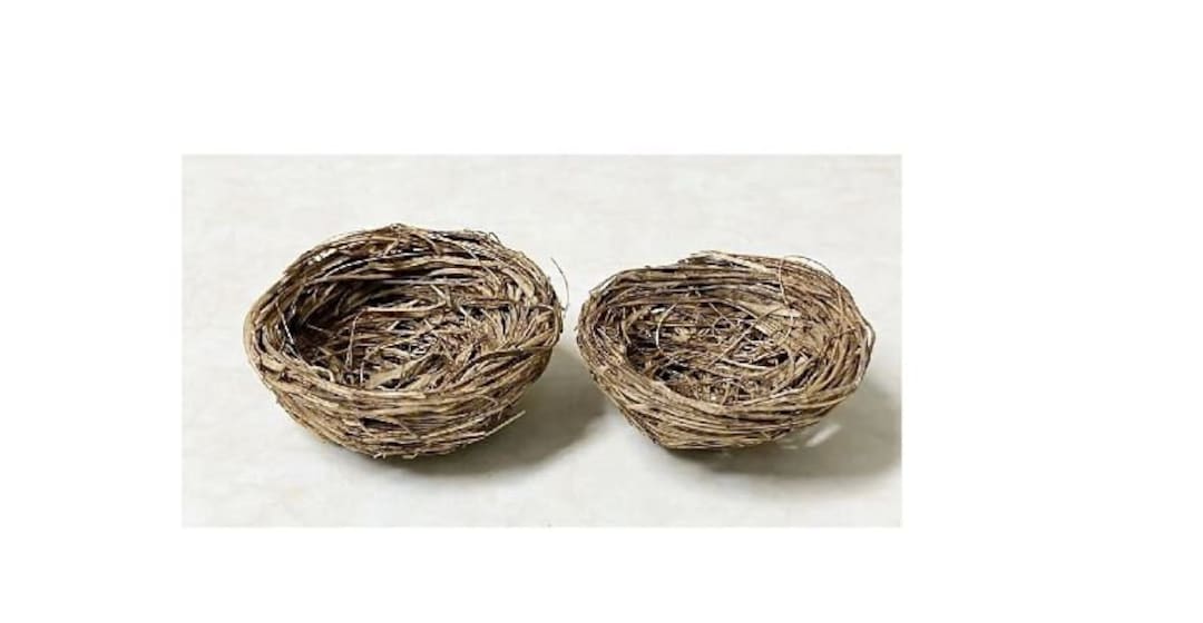 Pair of Miniature Nests, Artificial 1.5 Bird Nests, Tiny Nests - Etsy