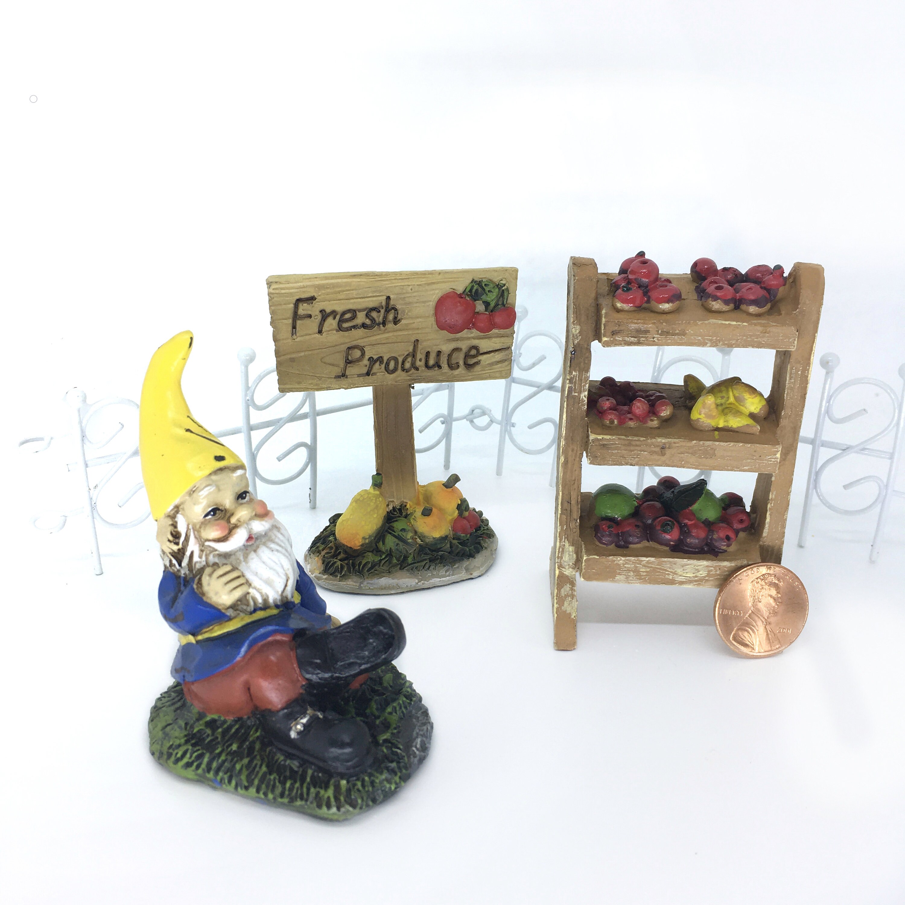 Gnome Fruit Market Fairy Garden Kit - Etsy