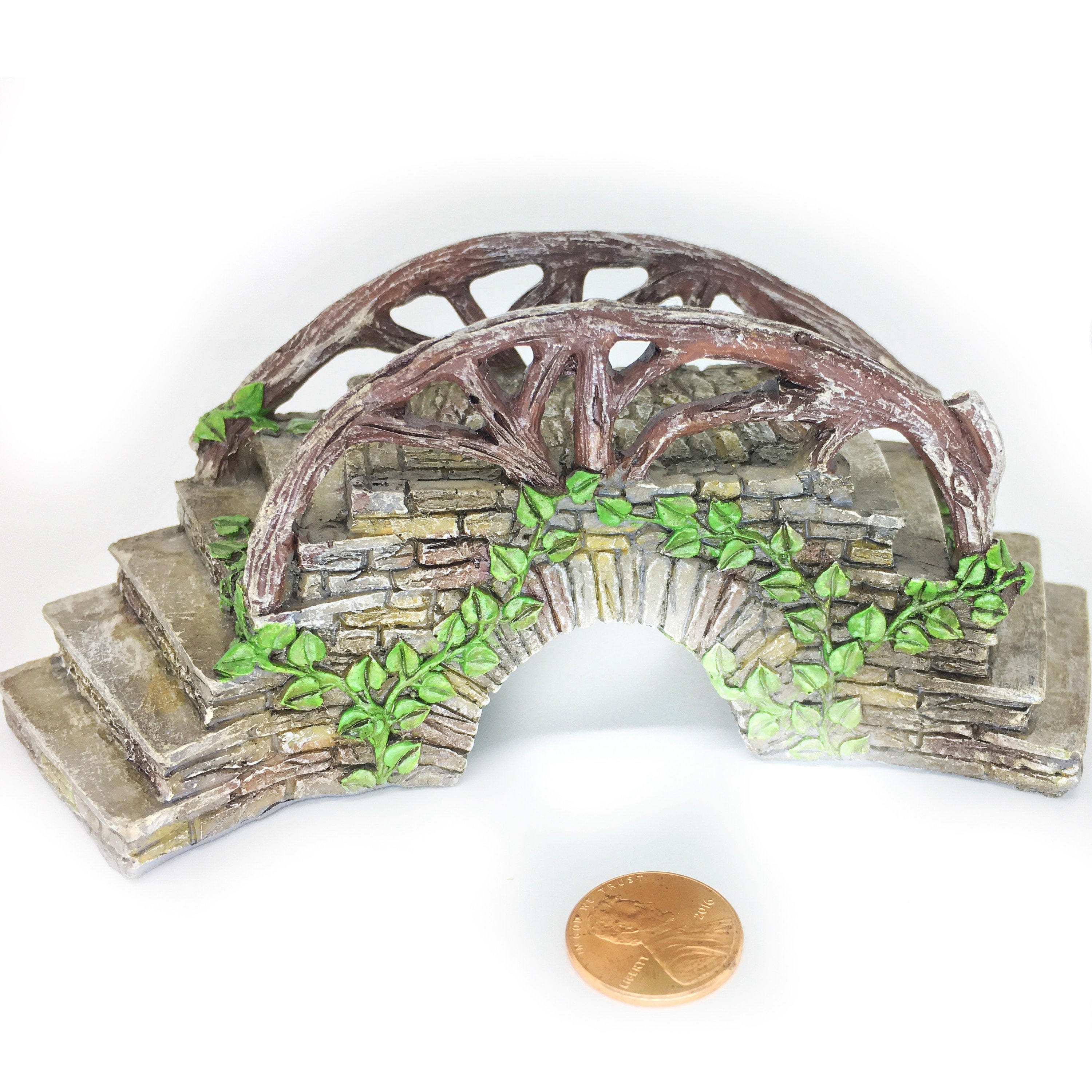 Enchanted Bridge With Ivy Bridge With Stairway Fairy Garden - Etsy