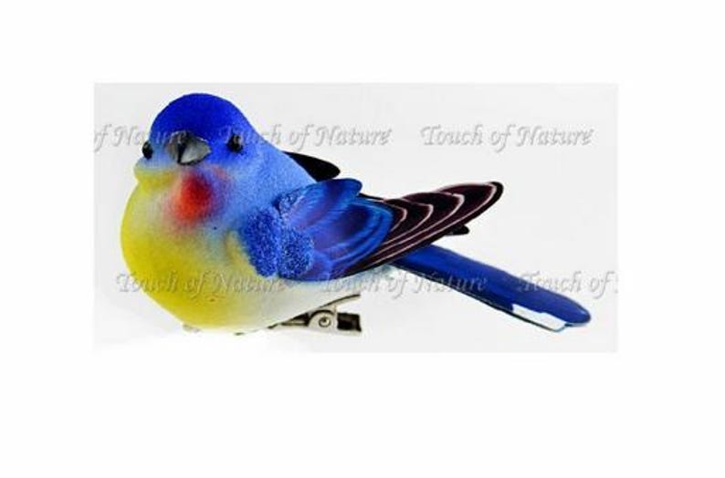 Miniature Yellow Breasted Bird on Clip - Etsy