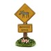 Miniature 'moose Xing' Sign, Forest Sign, Camping Garden Sign, Animal ...