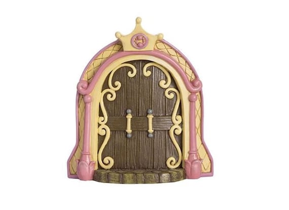 Pink and Yellow Fairy Princess Door Fairy Tale Door Fairy - Etsy
