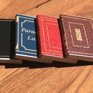 Miniature Books in Assorted Colors, Dollhouse Library Books, Miniature ...