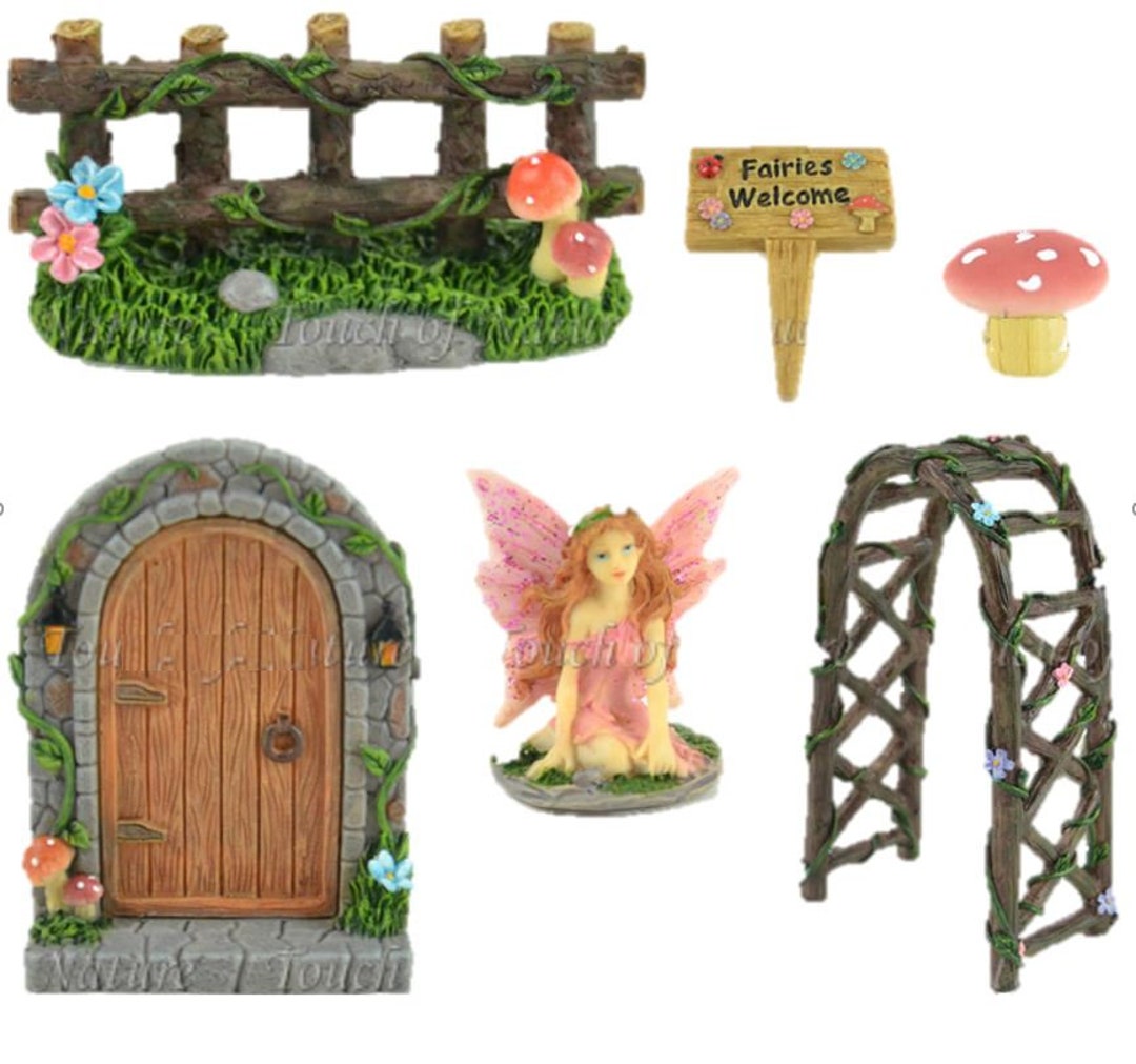Pink Fairy Garden Kit, Fairy Garden Kit , Beginners Fairy Garden Kit ...
