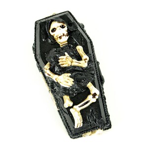 Black Skeleton Casket Halloween Miniature Mini Spooky - Etsy