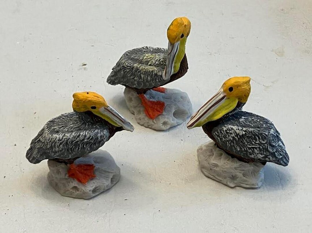 Miniature Pelican Figurine - Etsy
