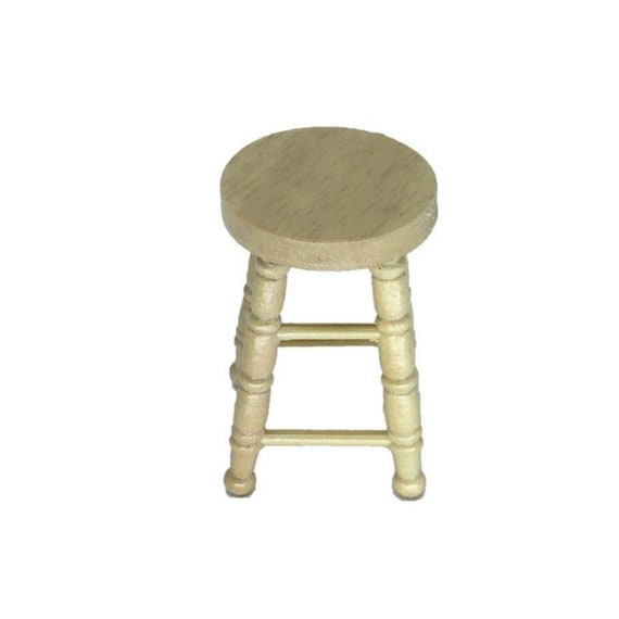 Miniature Wood Stool Dollhouse Stool Dollhouse Miniature | Etsy