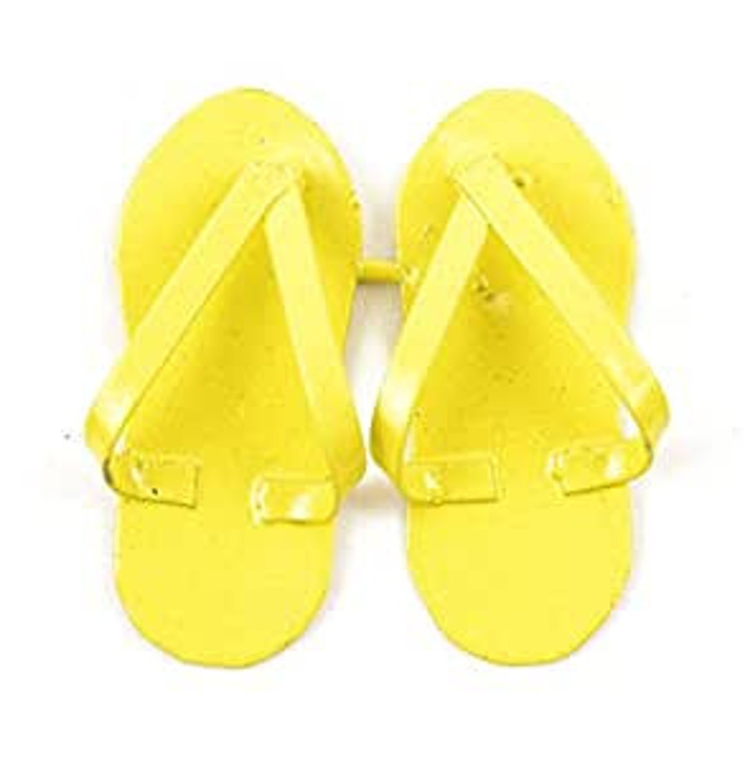Mini Yellow Beach Flip Flops - Etsy