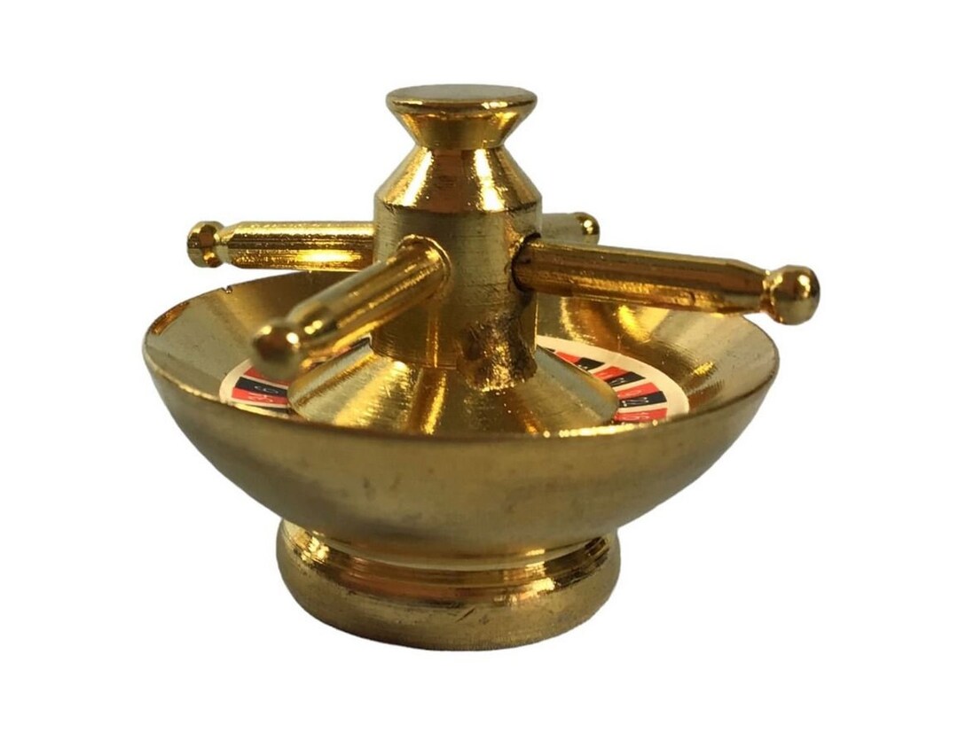 Miniature Gold Roulette Wheel, Casino Miniature, Las Vegas Cake Topper ...