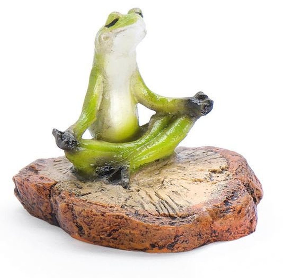 Meditating Yoga Frog Green Frog Zen Garden Frog Yoga Gift - Etsy