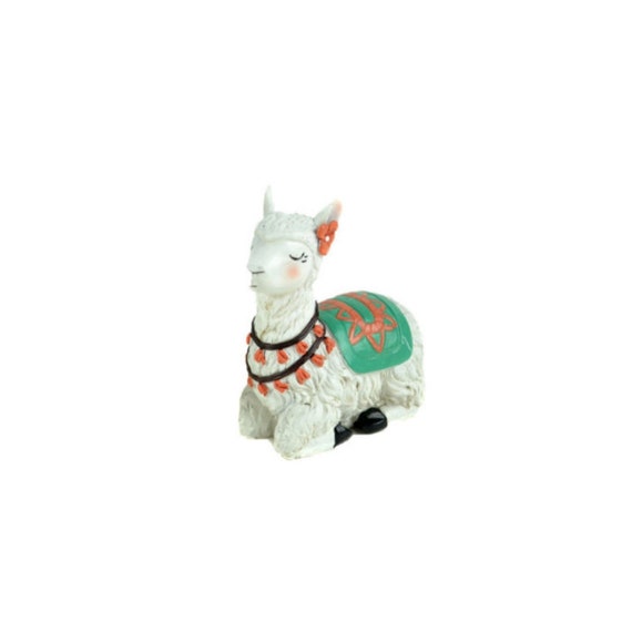 Miniature Sitting Llama White Desert Llama Gift for Llama - Etsy