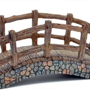 Miniature Wood and Stone Country Bridge - Etsy