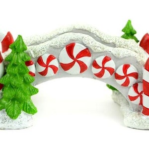 Christmas Bridge Candy Cane Bridge With Glitter Red and - Etsy Australia