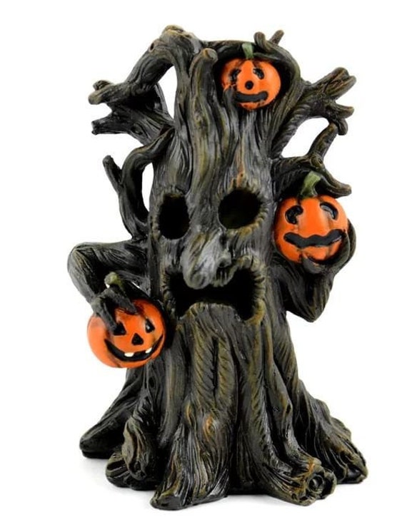 Halloween Tree Miniature LED Spooky Tree Brown Tree With - Etsy