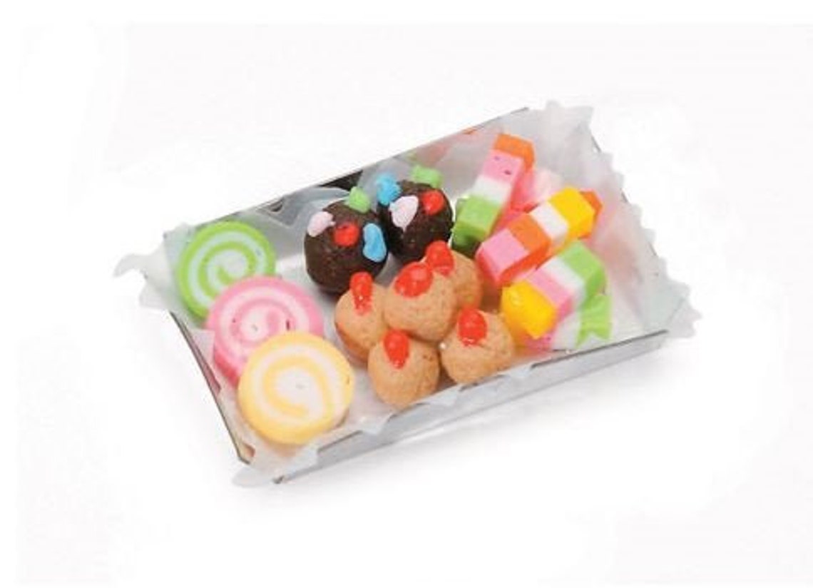 Miniature Candy Tray Assorted Dollhouse Candy Fairy Sweets - Etsy
