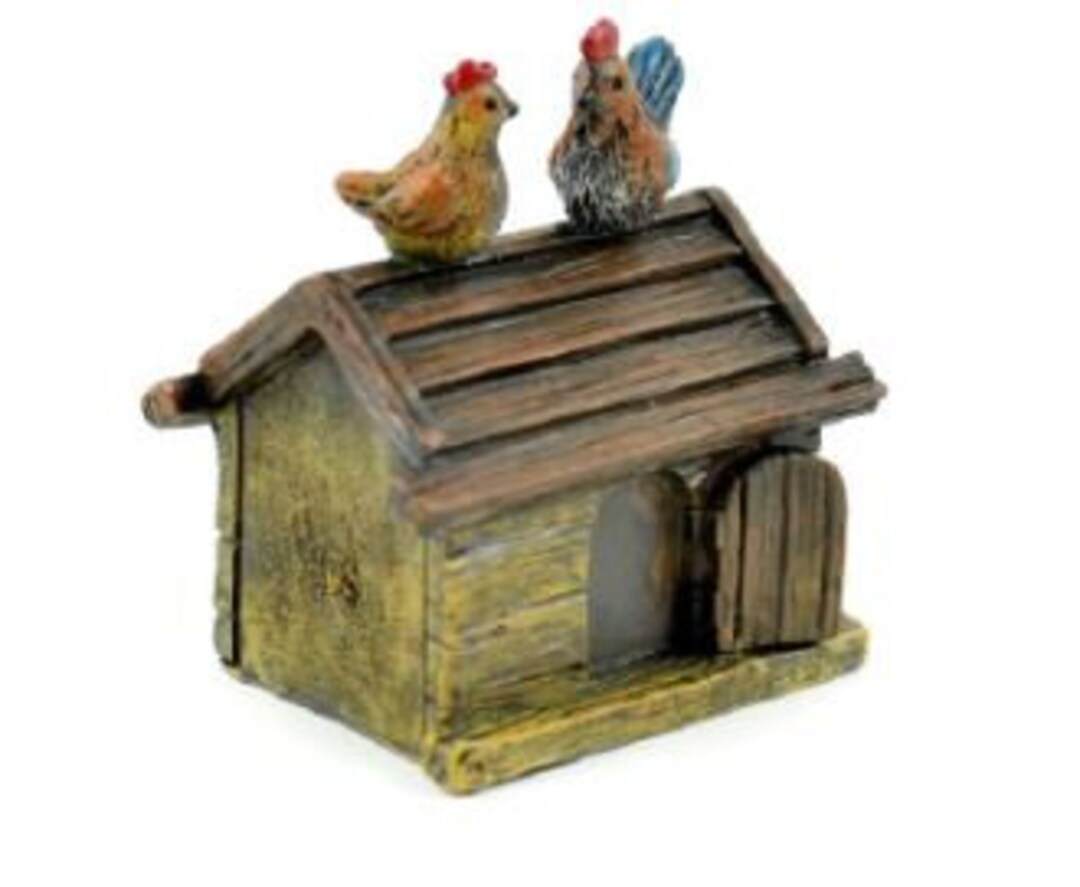 Miniature Chicken Coop, Farmer's Hen House, Farm Animal Pen, Farm ...