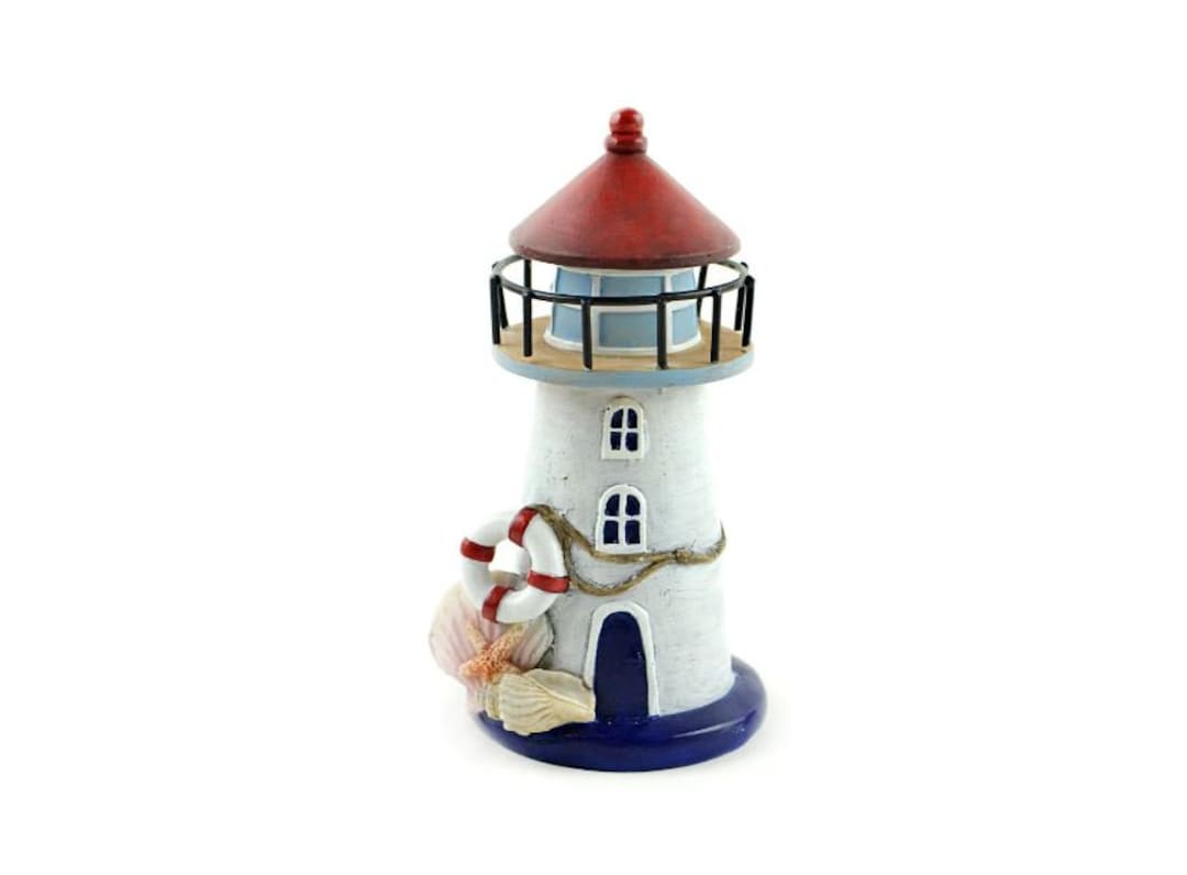 Miniature Nautical Lighthouse With Seashells - Etsy
